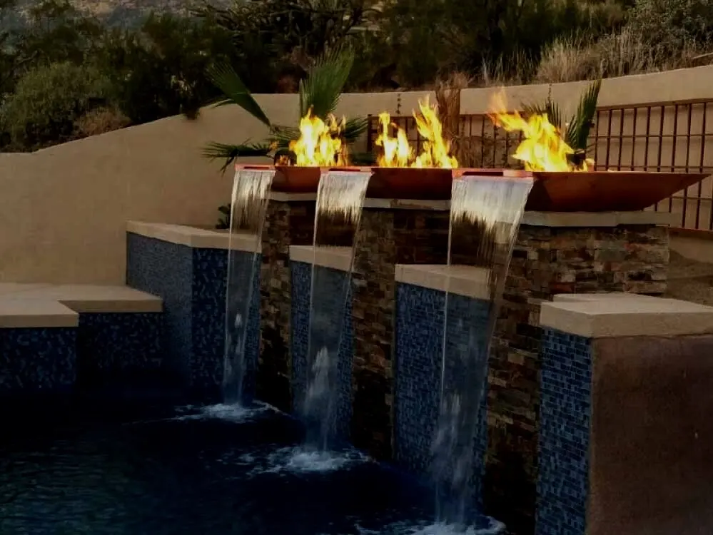 Fire and Water Pool Bowls: Stainless Steel Flame Bowl for Stunning ...