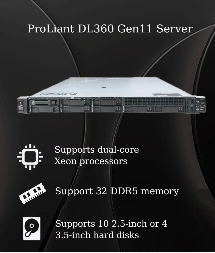 HPE Proliant DL360 Gen11 DL380 DL388 DL580 G9/G10/G11 1U Rack Servers ...