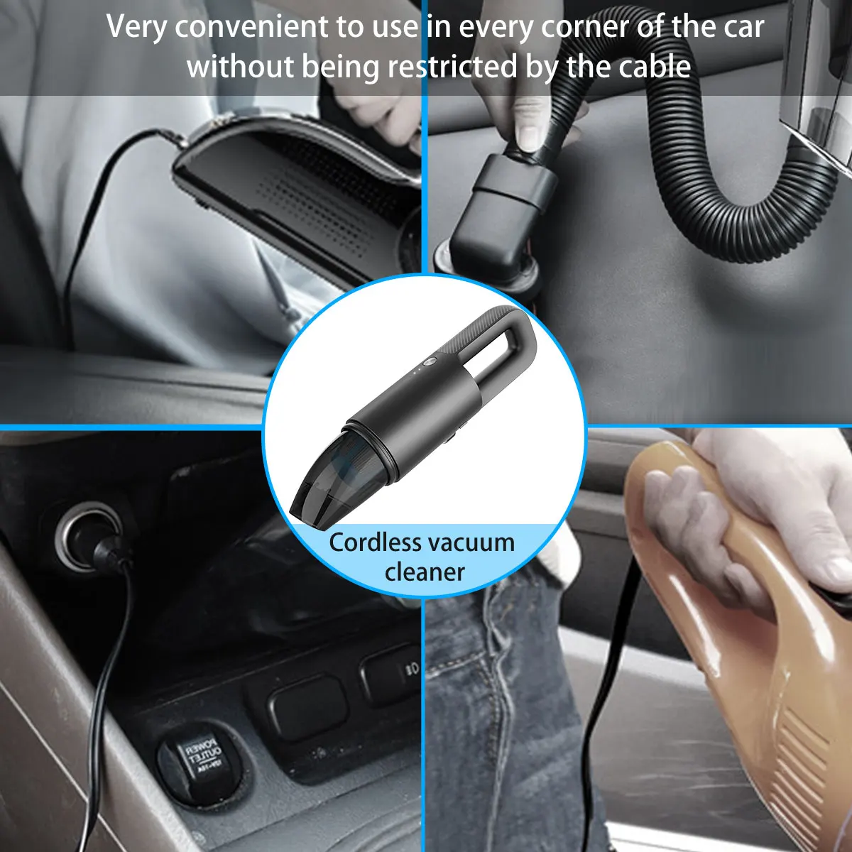 Mini Handheld Cordless Car Vacuum Cleaner Wireless Vacuum Cleaner For ...