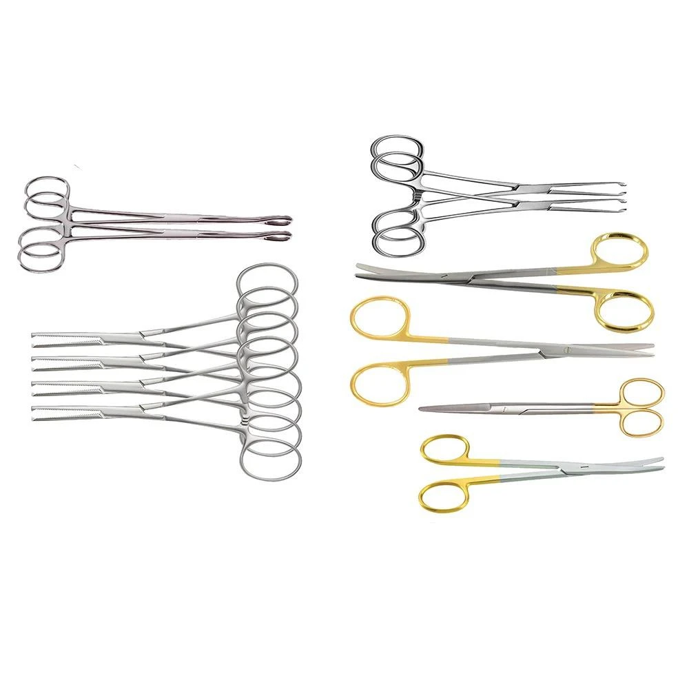 Episiotomy Surgical Instruments Set With Stainless Steel Box