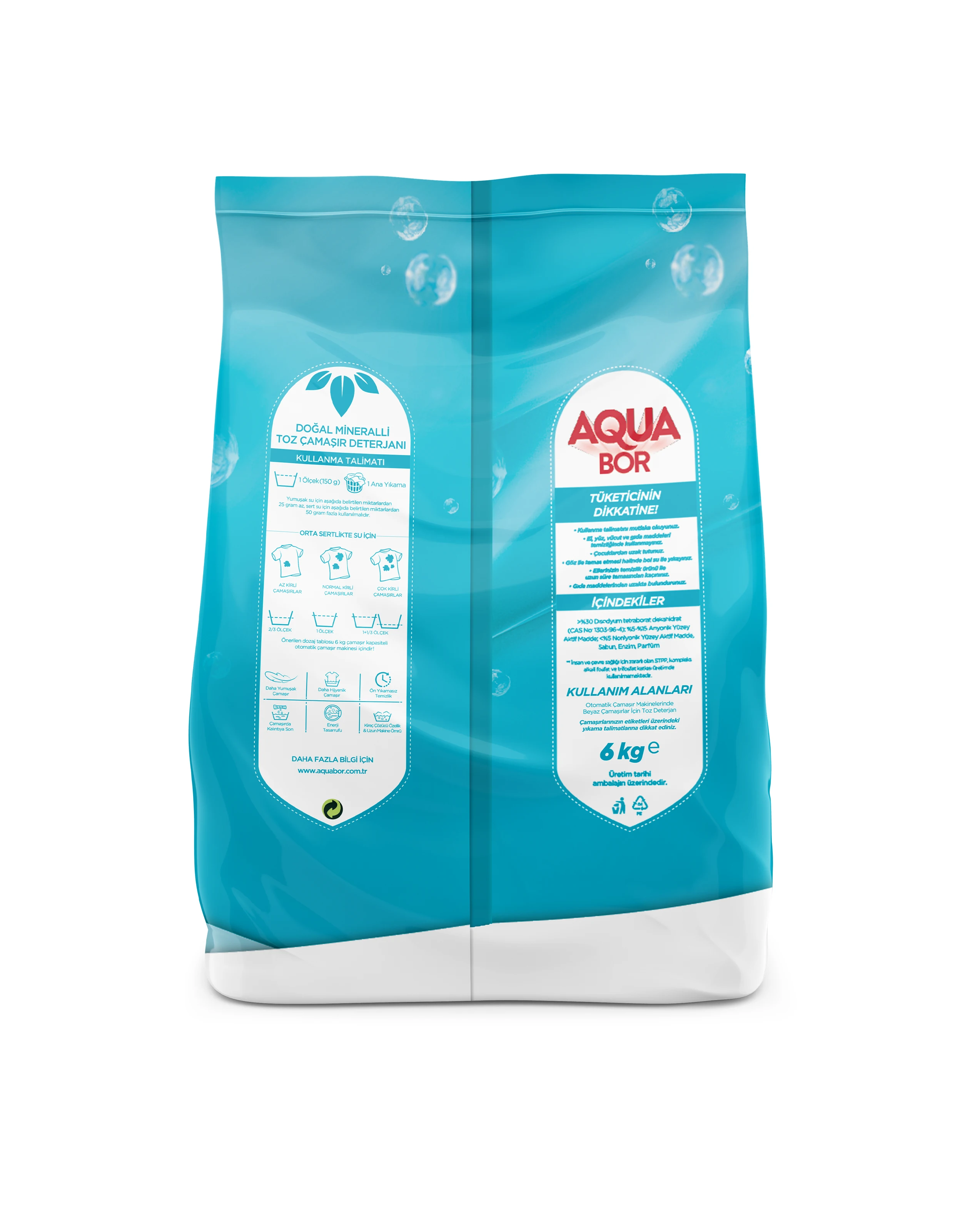 Aqua Boron Natural Mineral Powder Detergent For Coloured Laundry ...