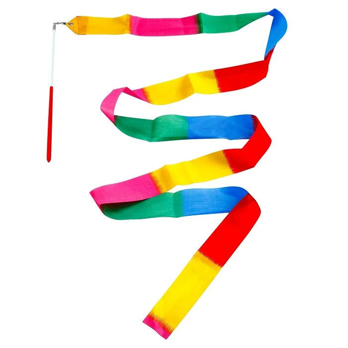 White Fiber Glass Gymnastics Stick With Swivel Clip Fixed With Solid ...