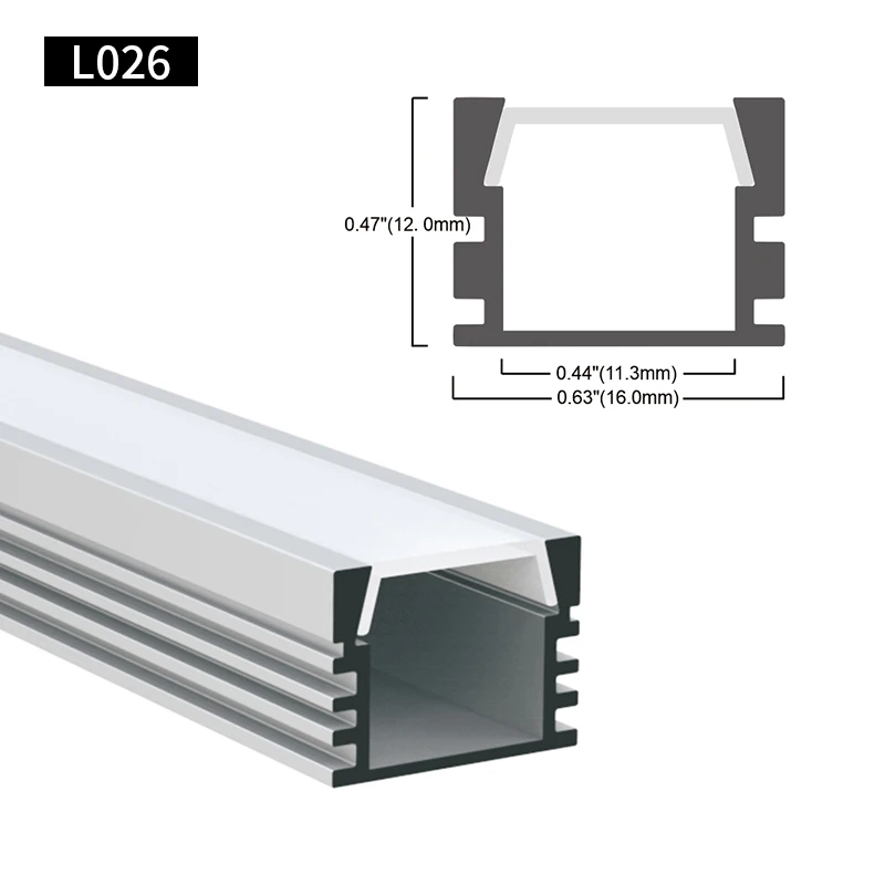 16*12Mm Dimensions Surface Installation Diffuser Alu Extrusion ...