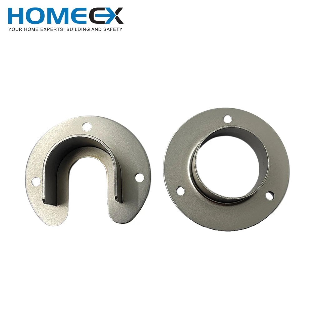 Wall-Mounted Closet Pole Sockets Flange Rod| Alibaba.com