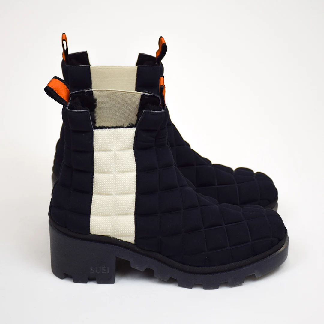 High Quality Soft Fabric With Merinos Inside Black And Ivory Chelsea ...