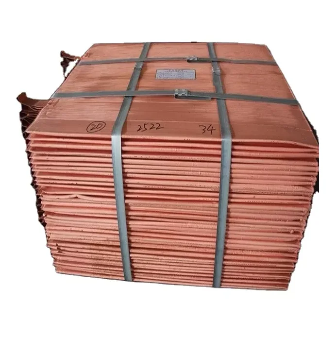 High Purity 99.99% Copper Cathode High Purity Electrolytic Copper ...