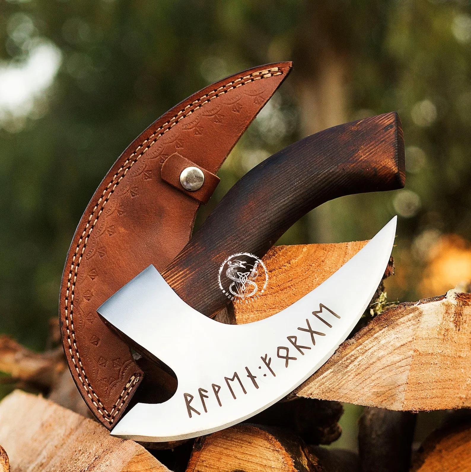 Mortal Blades Latest Pizza Slicer Hand Forged Original Viking Pizza Axe ...
