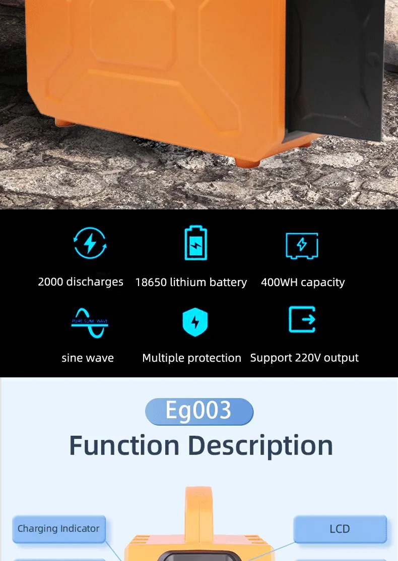 200w 110v/220v Ac/dc Lead Acid Battery Portable Power Station Eagle ...