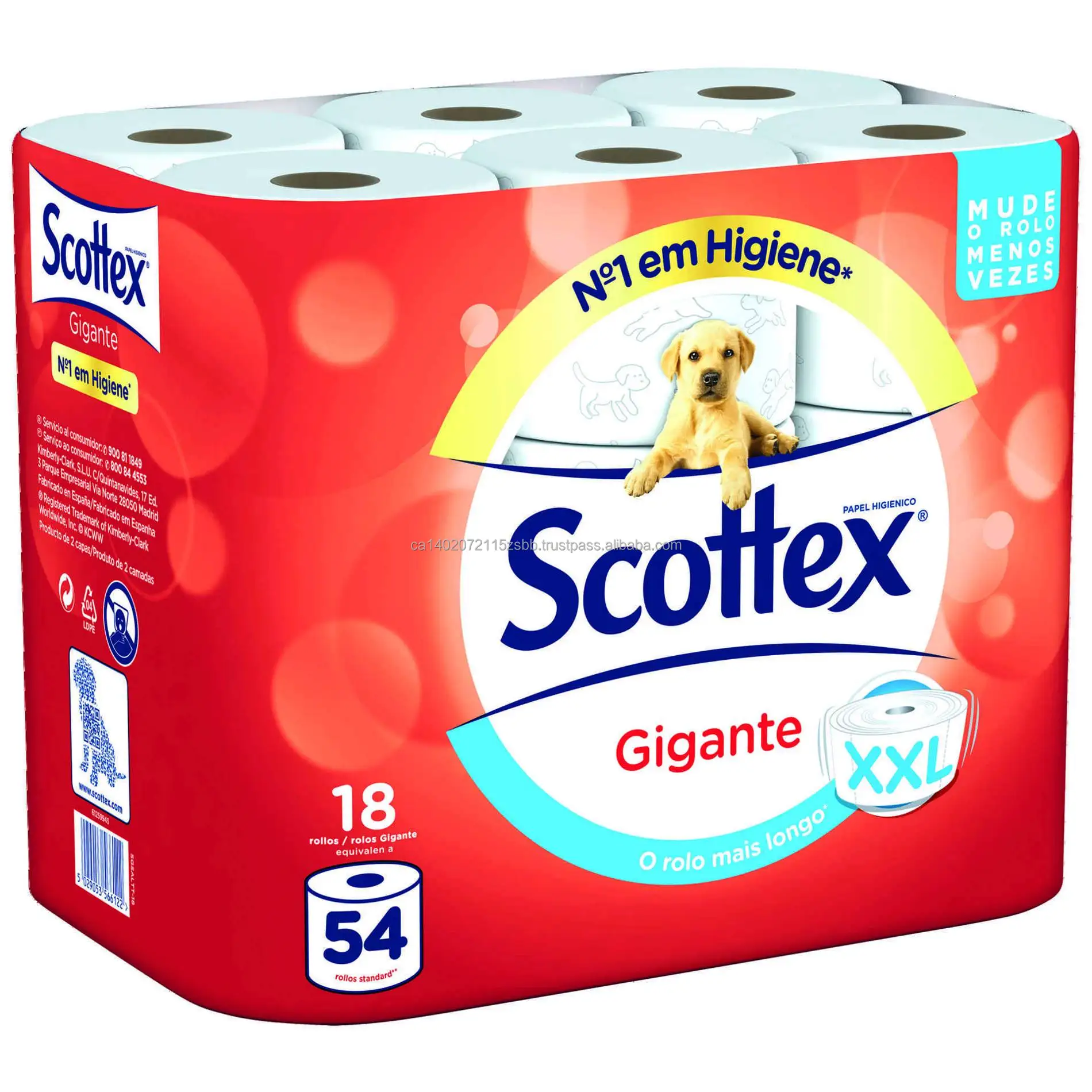 Scottex Toilet Paper - Soft, Embossed, and Durable