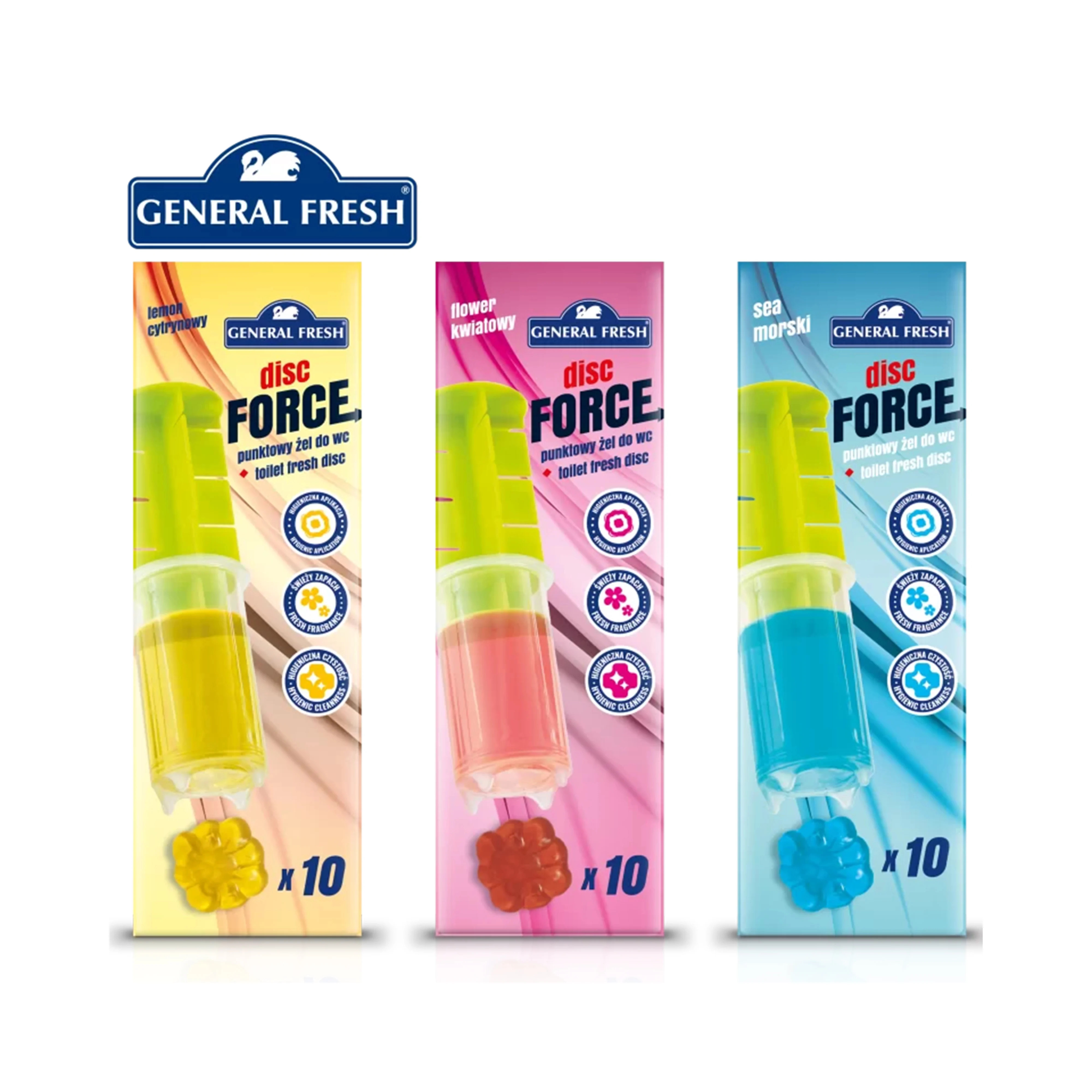 Disc-force Gel Toilet Discs - Wc Toilet Bowl Cleaning Gel Fresh Discs ...