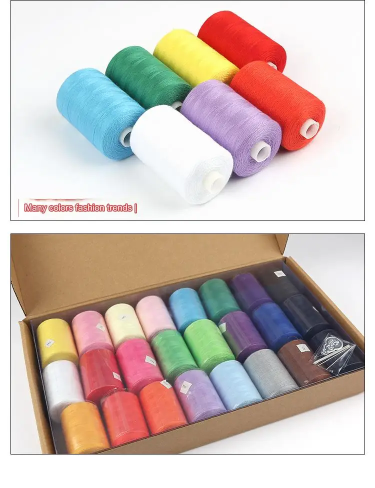 In Stock Wholesale High Quality 40s/2 Clothing Sewing Thread 1000 Yards ...
