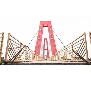 Heavy Cable Stayed Pedestrian Bridge with Steel Structure Welding ...