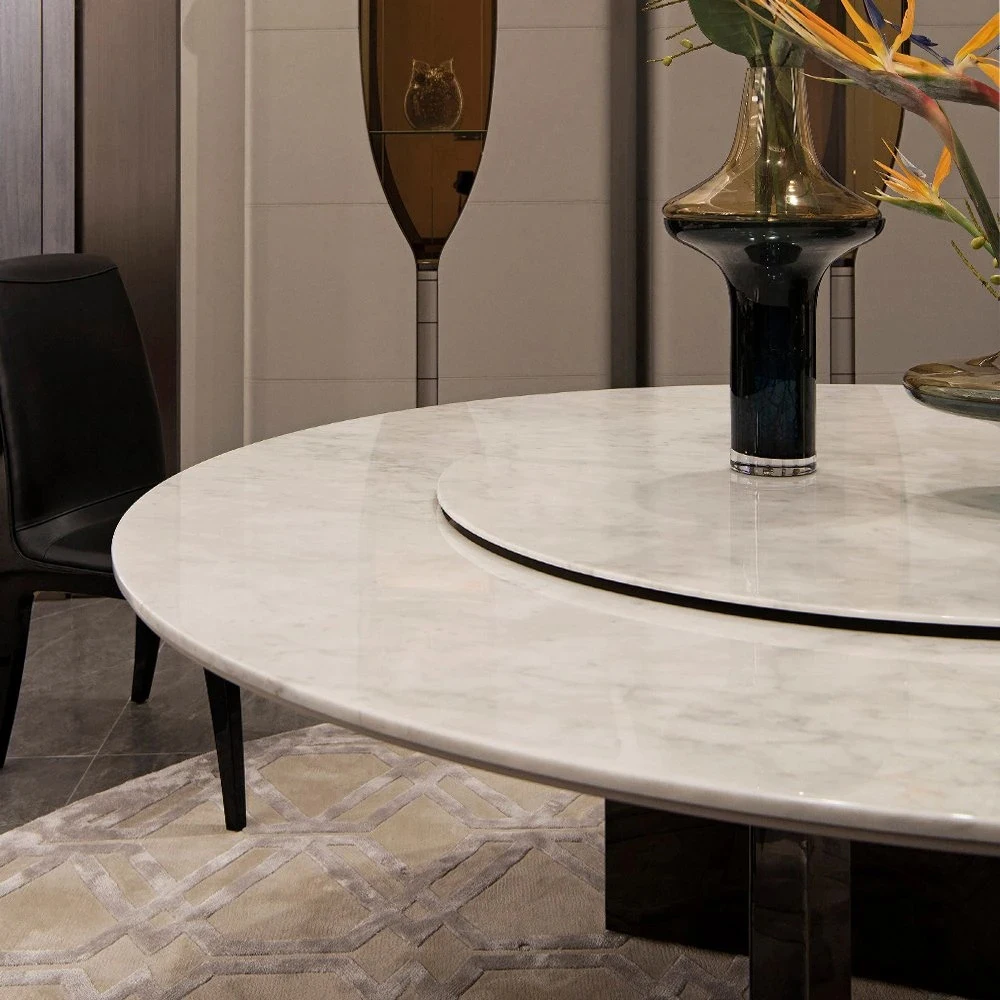 Rotary Nordic Italian Modern Furniture Round Table Restaurant Marble ...