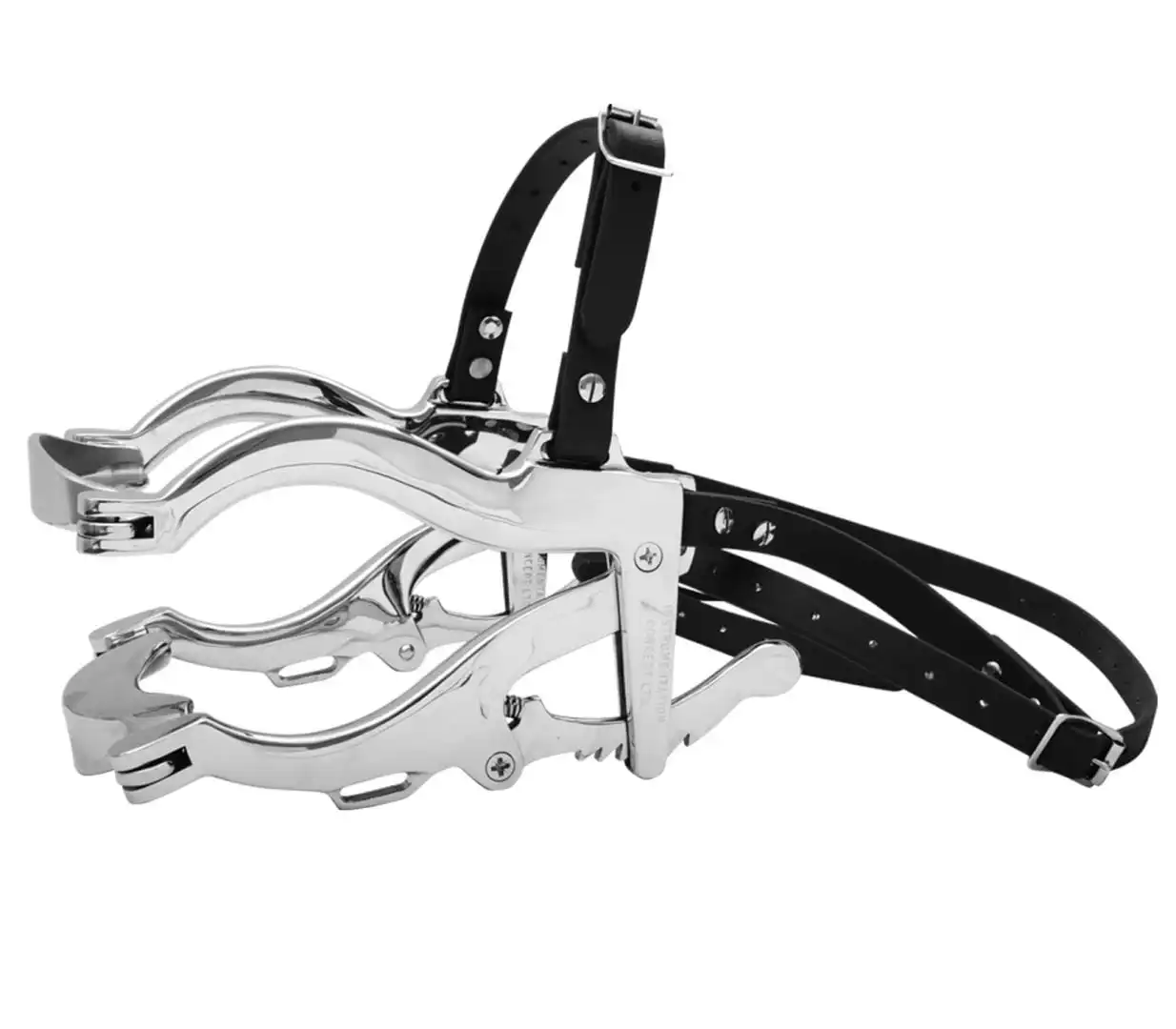 Equine Mouth Speculum Horse Mouth Gag With Leather Straps - Buy Horse ...