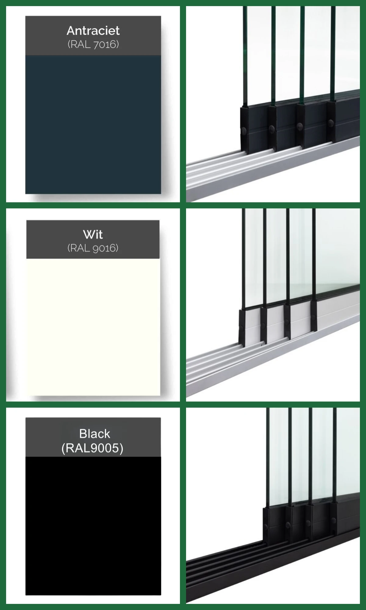 Frameless Glass Sliding Door - Glazen Schuifwand for Veranda