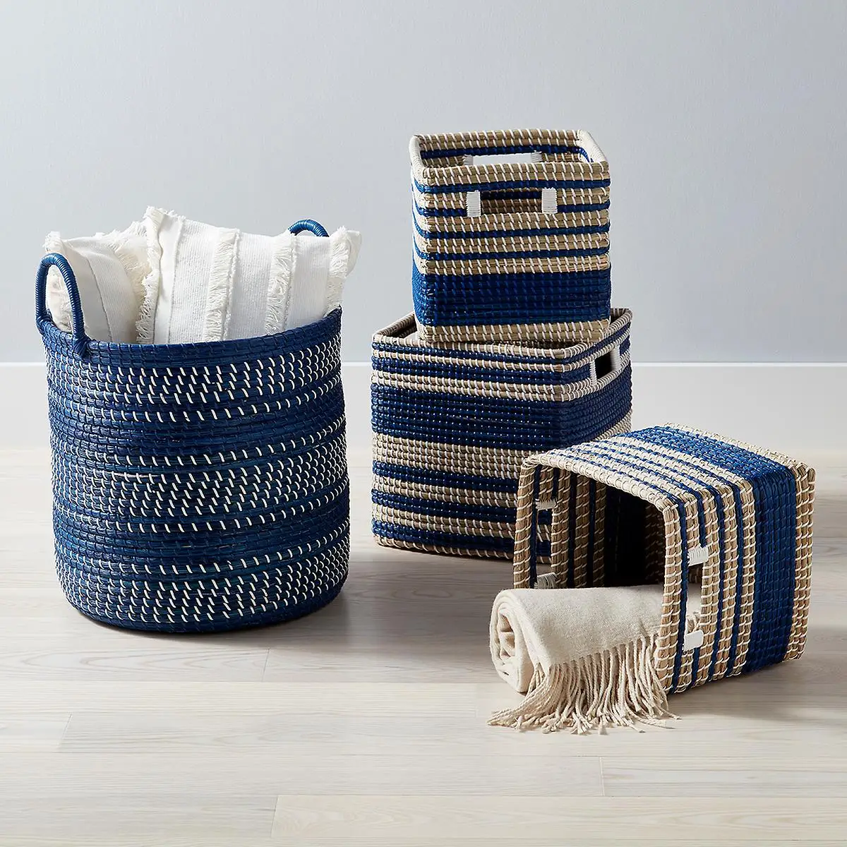 Natural Seagrass Storage Baskets - Durable & Sustainable