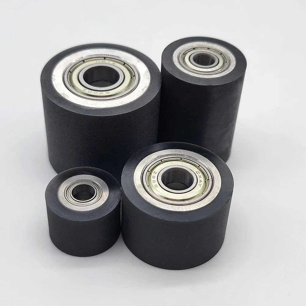 High Temperature Resistance Silicone Rubber Roller Guiding Rollers Food ...