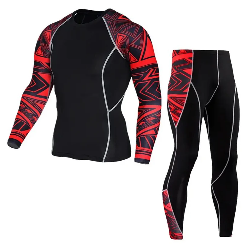 Custom Made Men's Sports Suit High Quality Printed Fitnesswear Sets for ...
