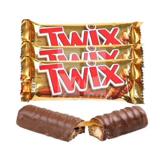 Twix Twin Chocolate Bars - 50g - Pack Of 12 (50g X 12 Bars) - Buy Twix ...