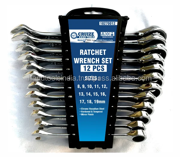 Ratchet Wrench Fixed 72T Ratchet for 7 Times Faster Tightening