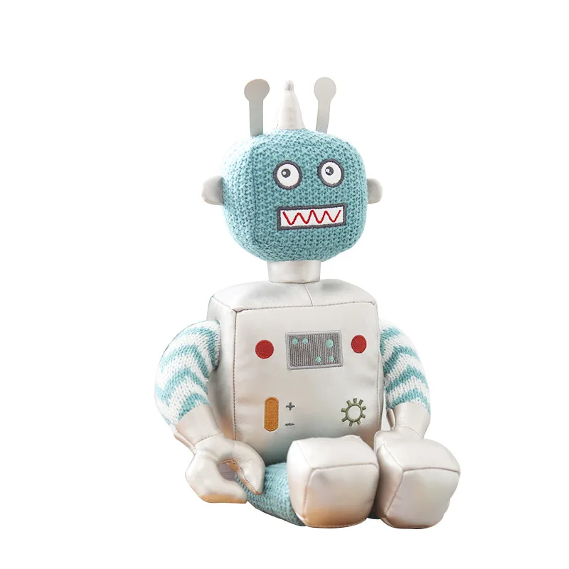 New Plush Creative Robot Doll Plush Toy Space Children Doll Birthday ...