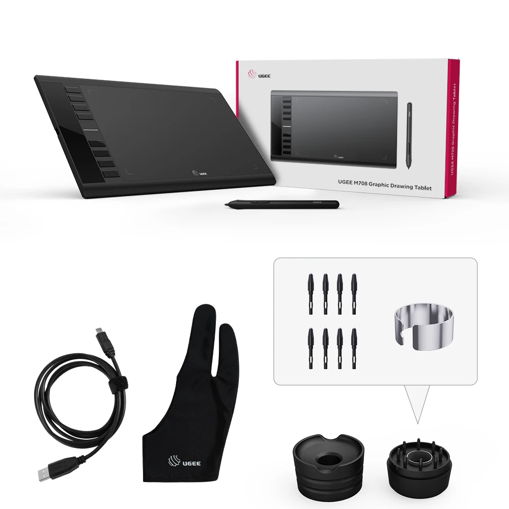 Ugee M708 터치 서클 바로 가기 키 전문 디지털 디자인 드로잉 그래픽 태블릿 - Buy 그래픽 태블릿,그리기 그래픽 ...