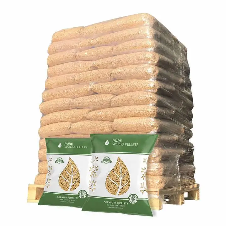 Hot Sell 100% Pure Natural Wood Pellet / Wood Pellets 6mm 8mm / Import ...