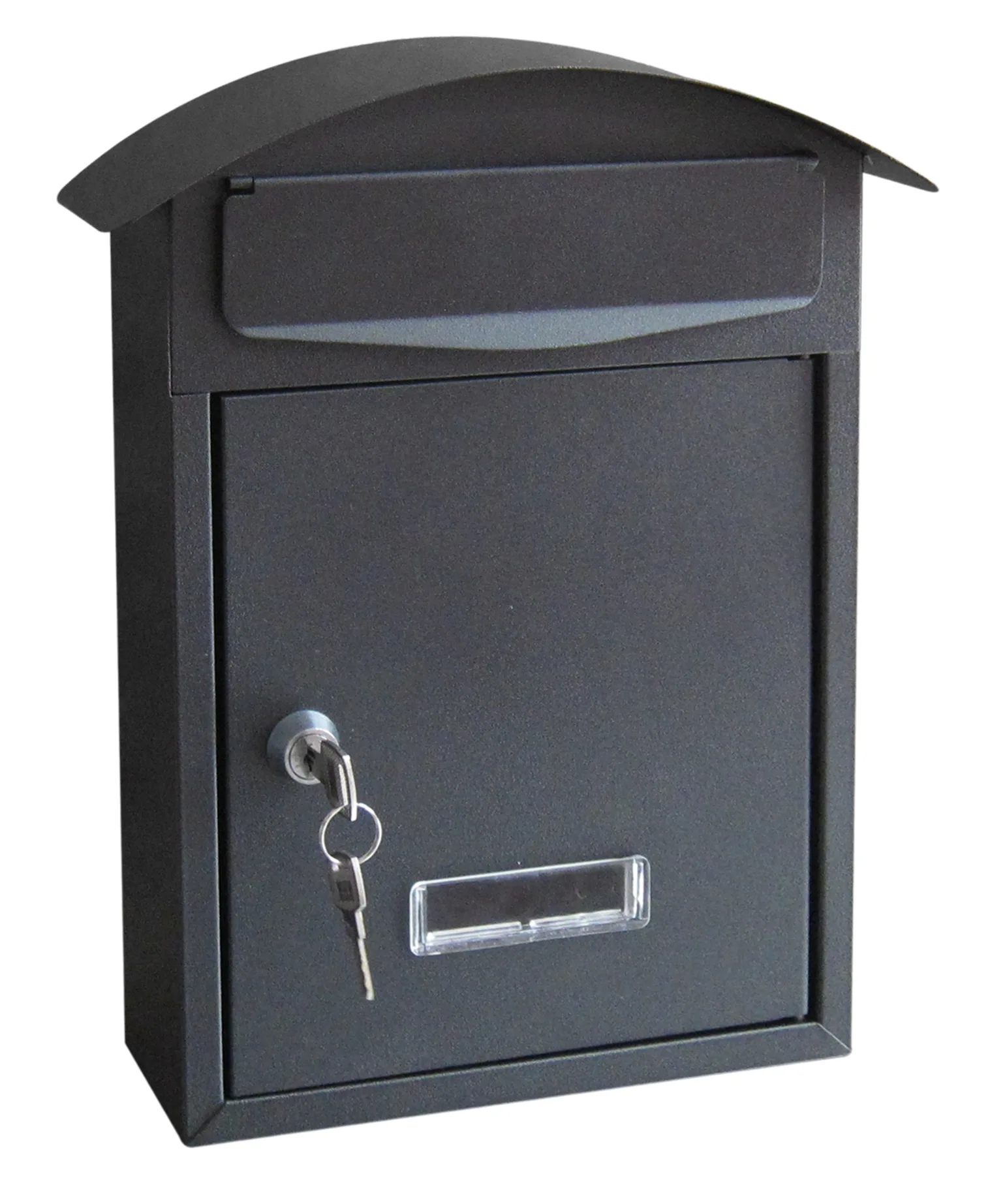 Mb39 Small Us Style Apartment Building Custom Black Metal Mailbox Wall ...