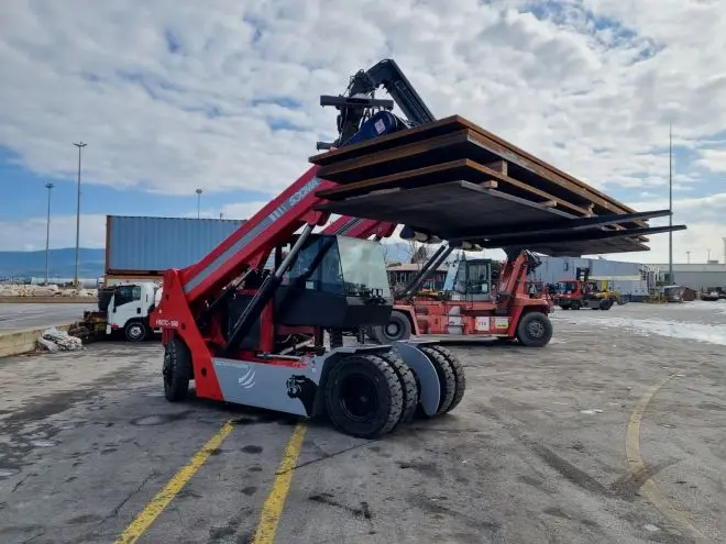 16-18 Ton Double Arm Inside Container Operation Telehandler| Alibaba.com