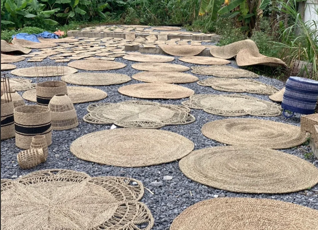 Eco-friendly Water Hyacinth Floor Mats Vietnam Strong Durable Rugs ...