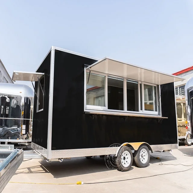 Wholesale 14.5ft Food Cart Mobile Food Truck Supplies Van for Sale ...