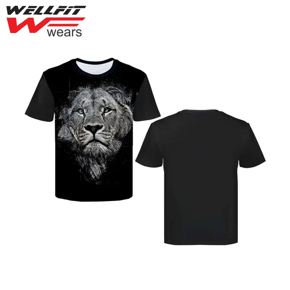Wholesale Men's Custom Sublimation T-shirt High Quality Xl Oversized For Summer Logo Printed ...