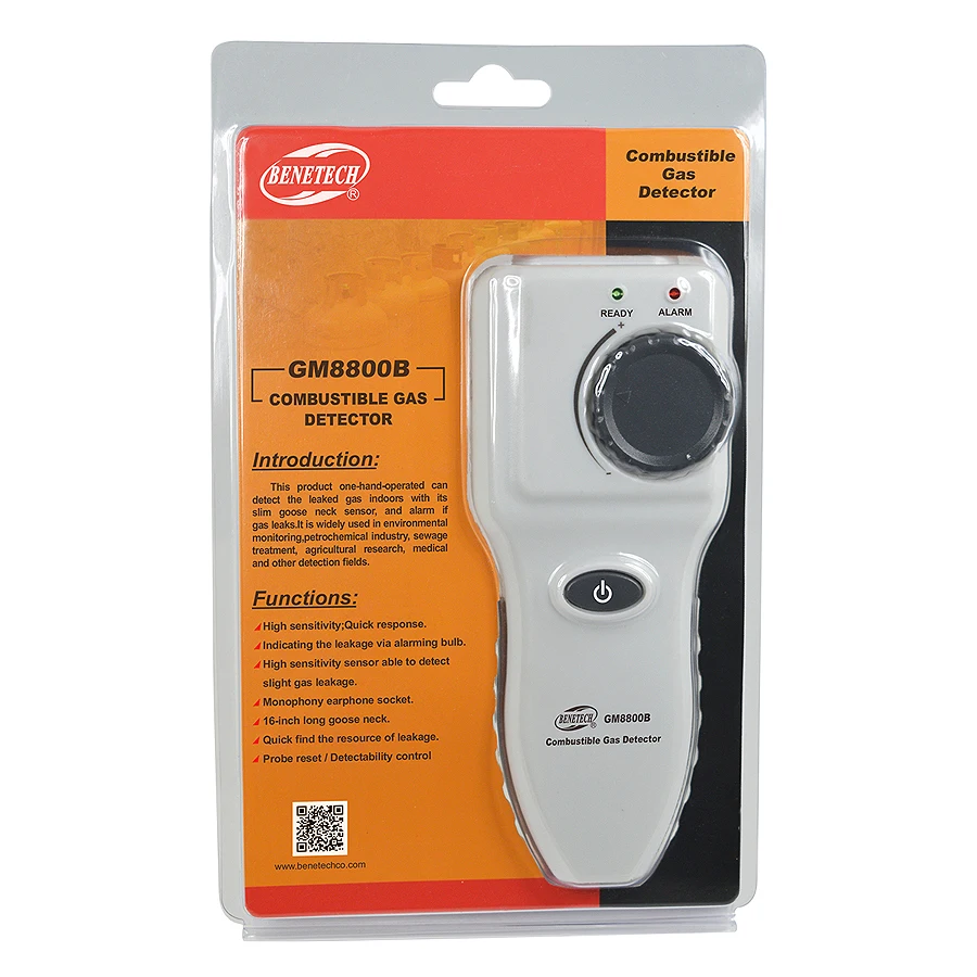 BENETECH GM8800B Portable Combustible Gas Detector with Sound Light Alarm