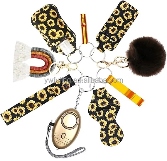 In Stock Woman Safety Self Defense Accessories - Keychain Set