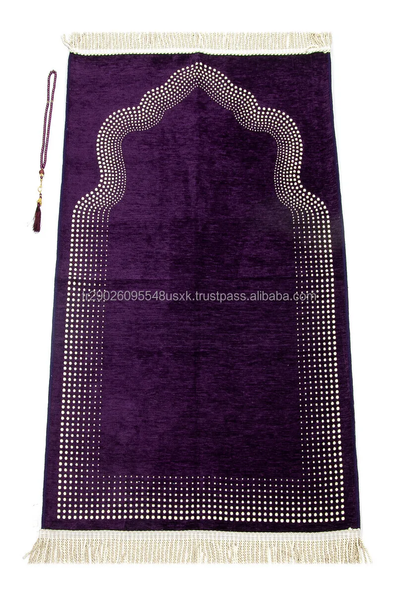 Comfort Chenille Prayer Mat Muslim Praying Rug Traditional Islamic ...