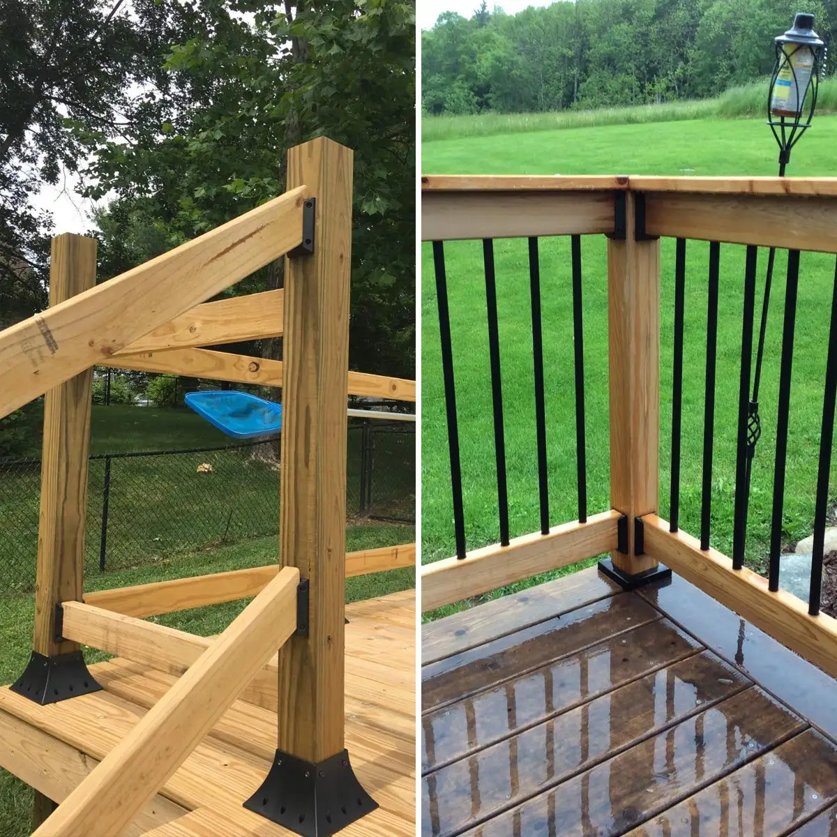 Buy Wholesale Deck Railing Brackets Connectors For 2x4 Railing Wood ...