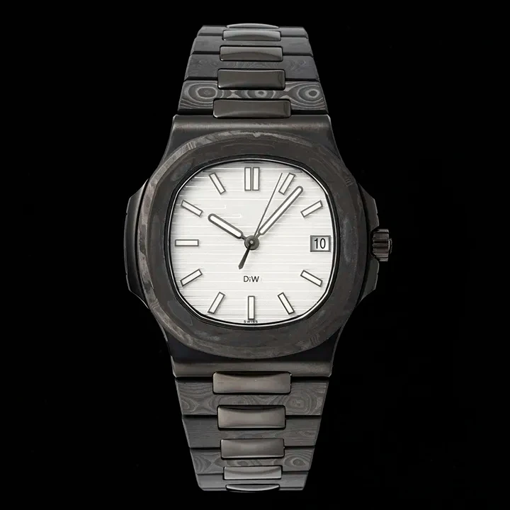 Carbon Watch 40mm Diw 5711 Black Grail Celeste Carbon Fiber Case ...