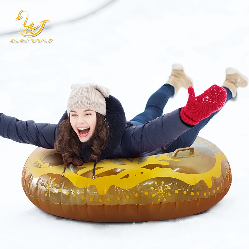 Winter Inflatable Rubber Tube Multi-rider Snow Tube With Cover Sled ...