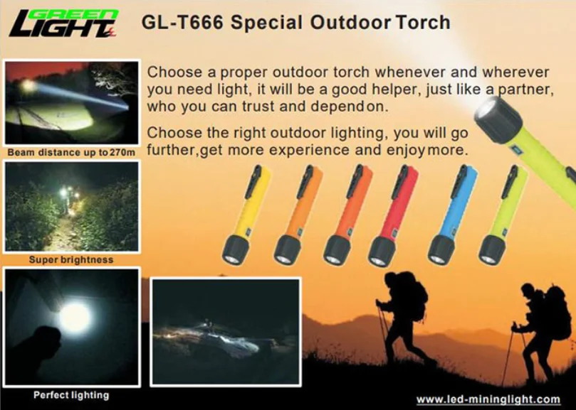 IP68 Portable High Power LED Torch Light - 5W Explosion Proof