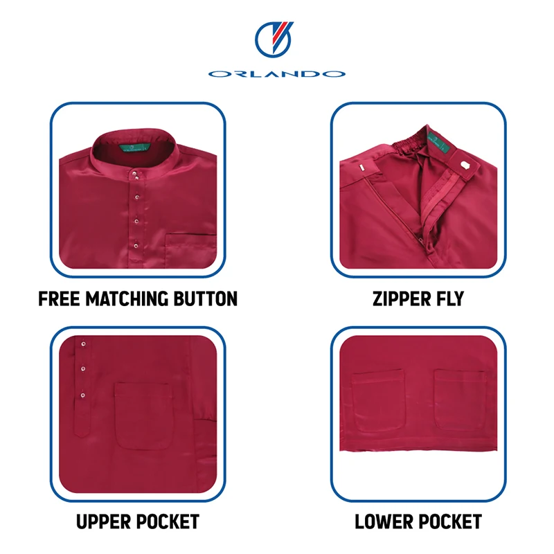 Wholesale Price Baju Melayu Cekak Musang Suit Traditional Features A ...