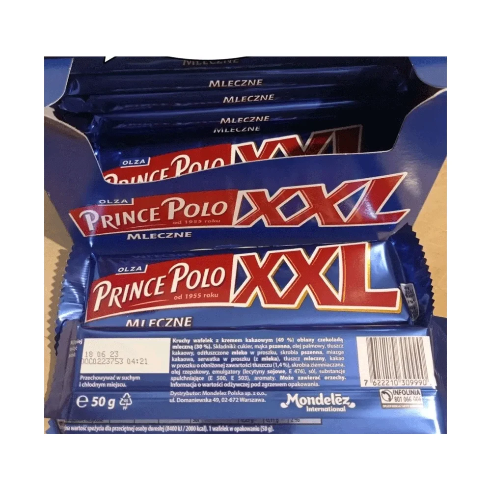 Majestic Delight Prince Polo Milk Chocolate Xxl 50g Indulge In Rich ...