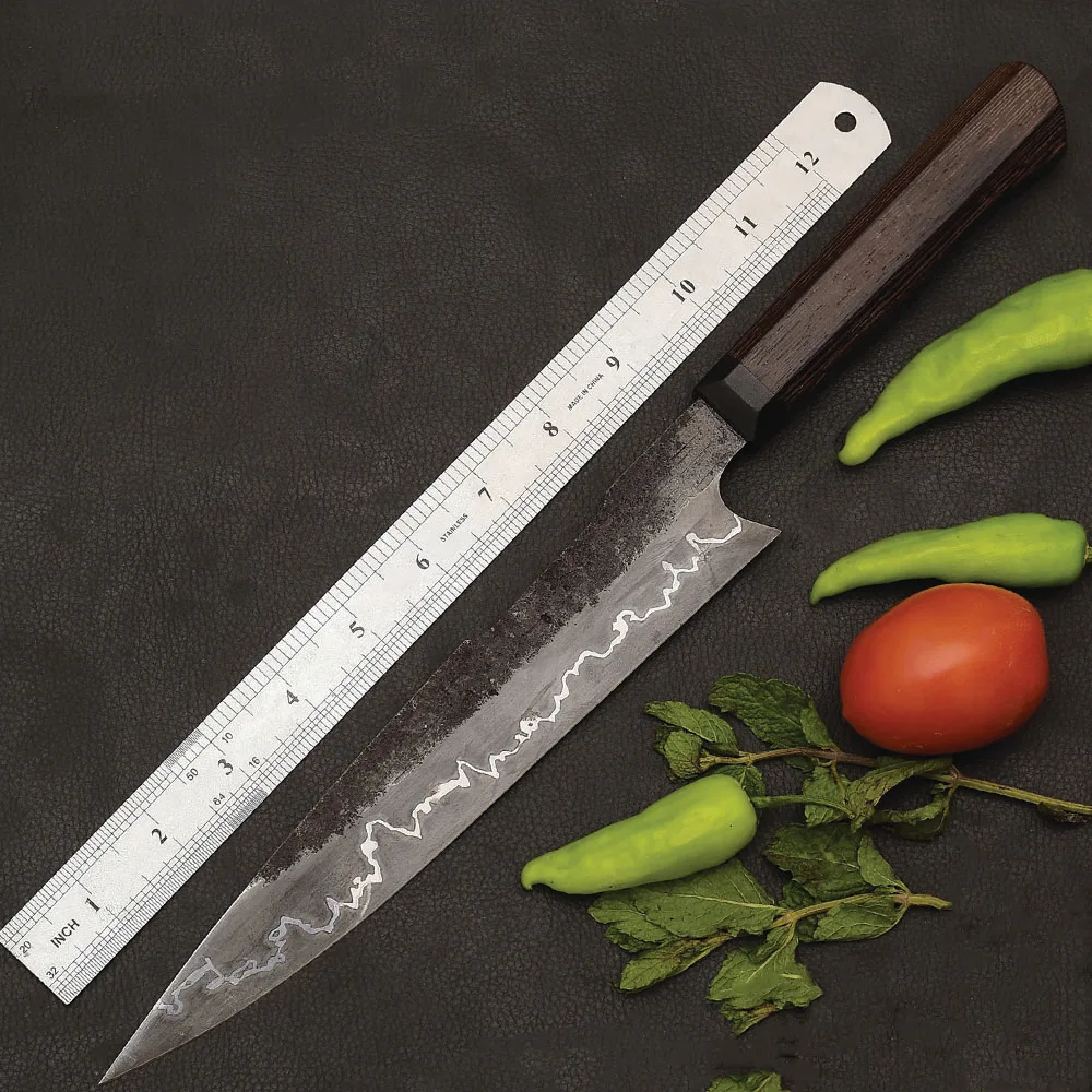 Custom Handmade High Carbon Steel Powder Coating Kitchen Chef Knife ...