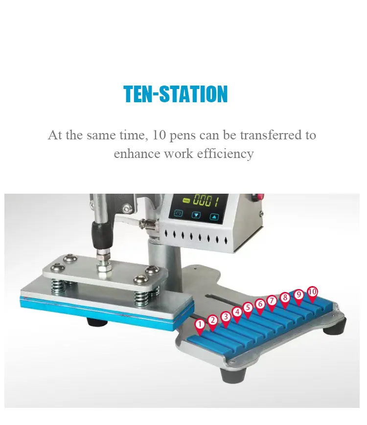 Wholesale 10-station Pen Heat Press Machine Heat Transfer Printing ...