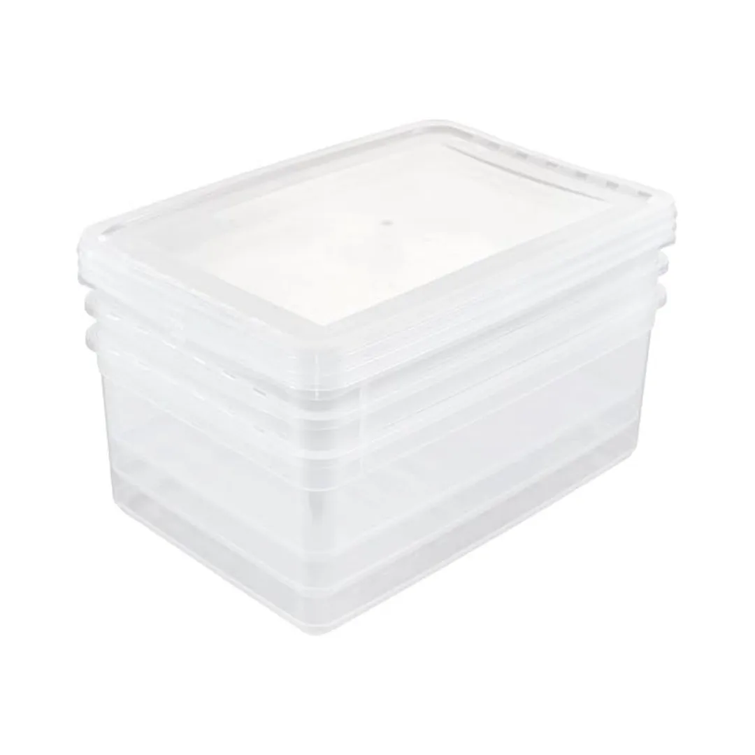 Transparent Plastic Storage Box With Air Control System With Lids For ...