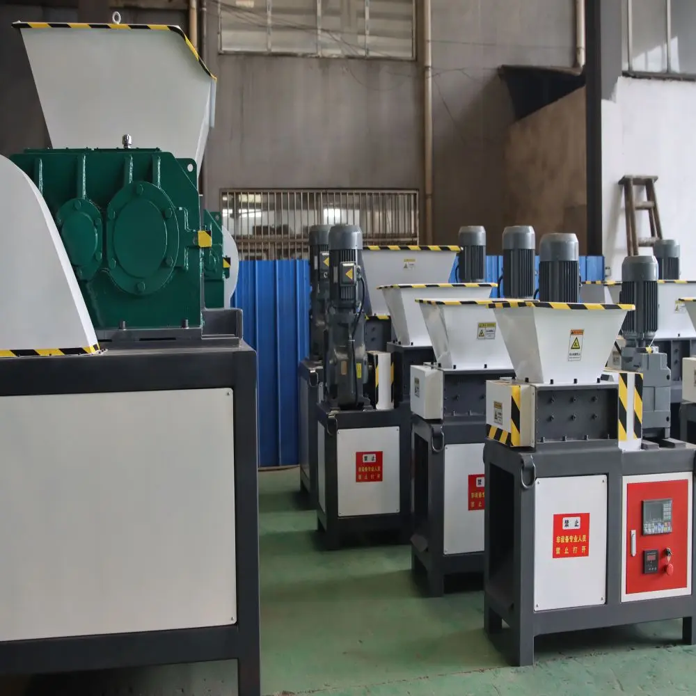 PLC Control Industrial Plastic Shredder / Single Shaft Shredder Machine ...