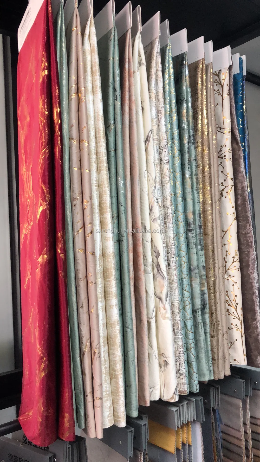 New Design Map Pattern Velvet Curtain Fabric For Living Room And ...