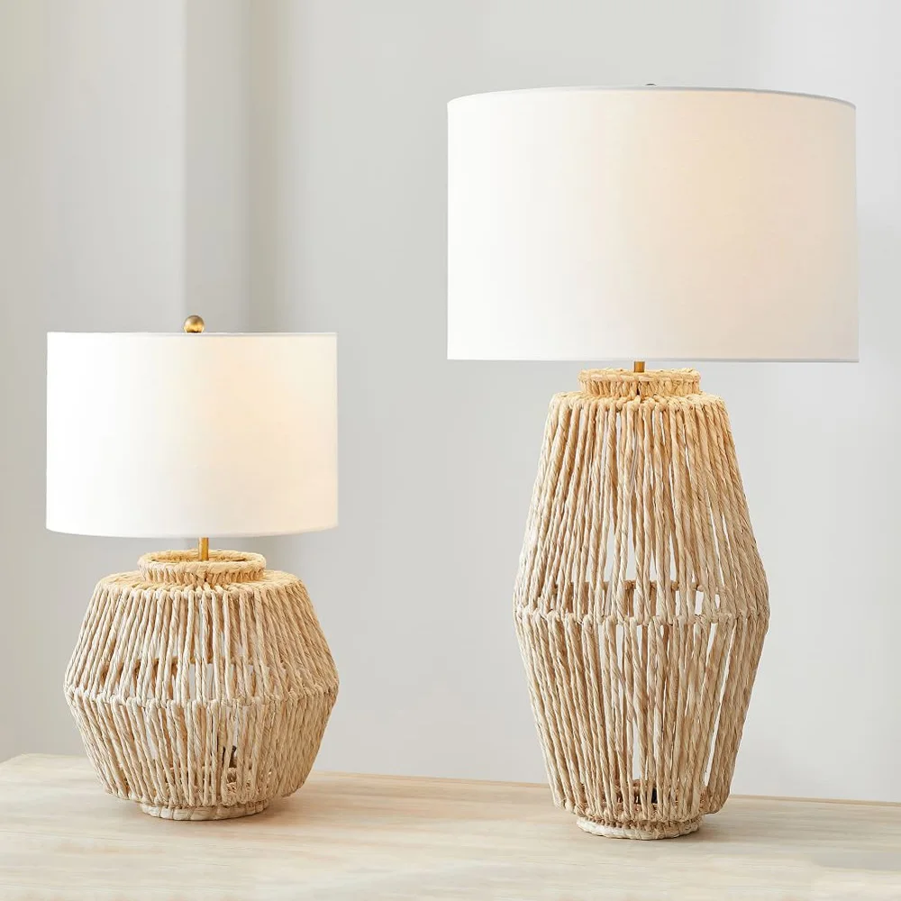 Straw Woven Table Lamp - Classic Lighting Design from Vietnam