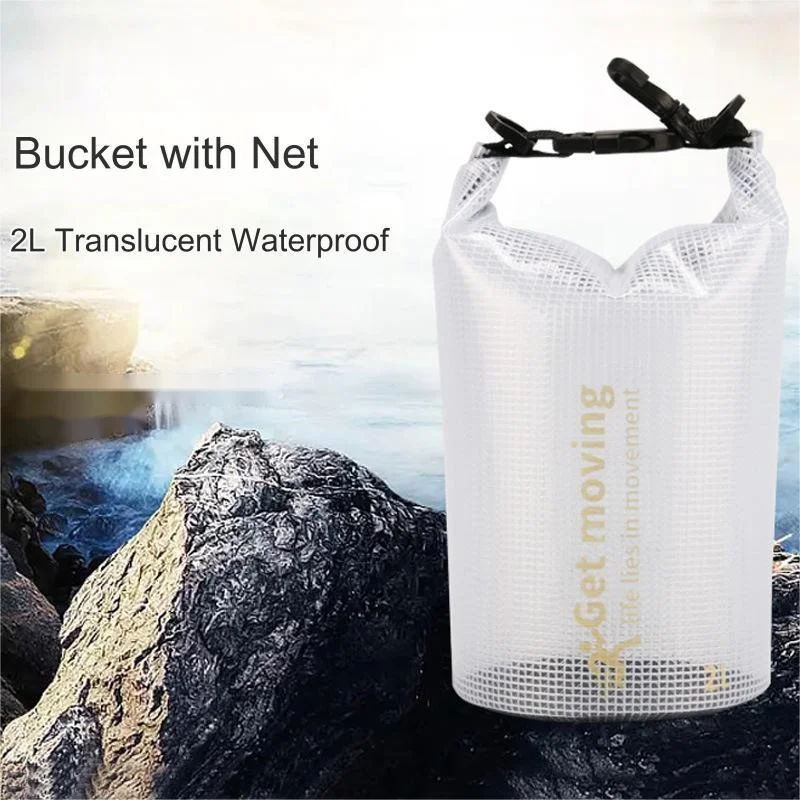 Translucent Mesh Waterproof Bag Beach Rafting Swimming Bag Can Be Worn ...