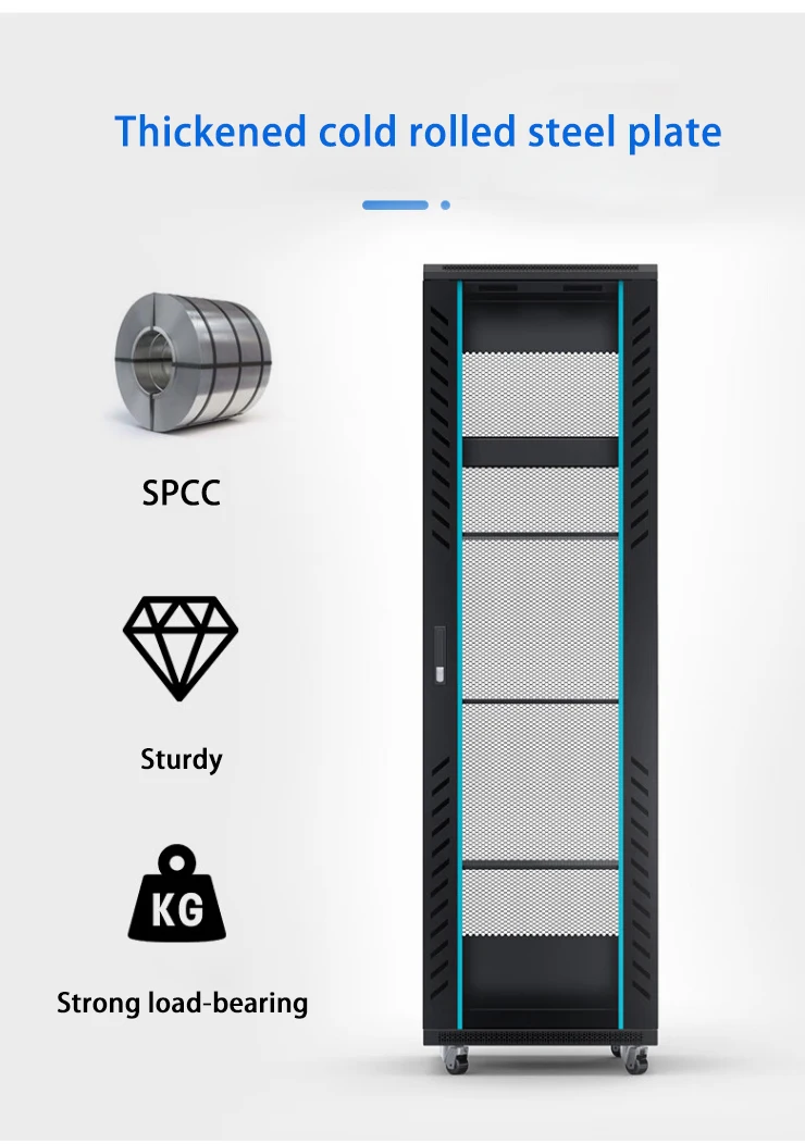 19 Inch Standard Network Cabinet 42u Cctv Server Rack Cabinet 600x1000mm - Buy Server Cabinet ...