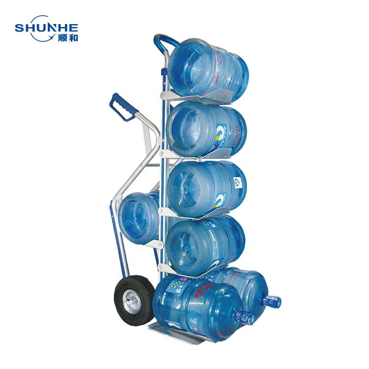 Heavy Duty Aluminum Water Bottle Trolley with Wheels & Handles, OEM